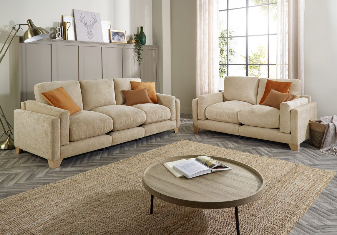 Tampa Fabric 3 & 2 Seater Sofas – The Great British Sofa Company
