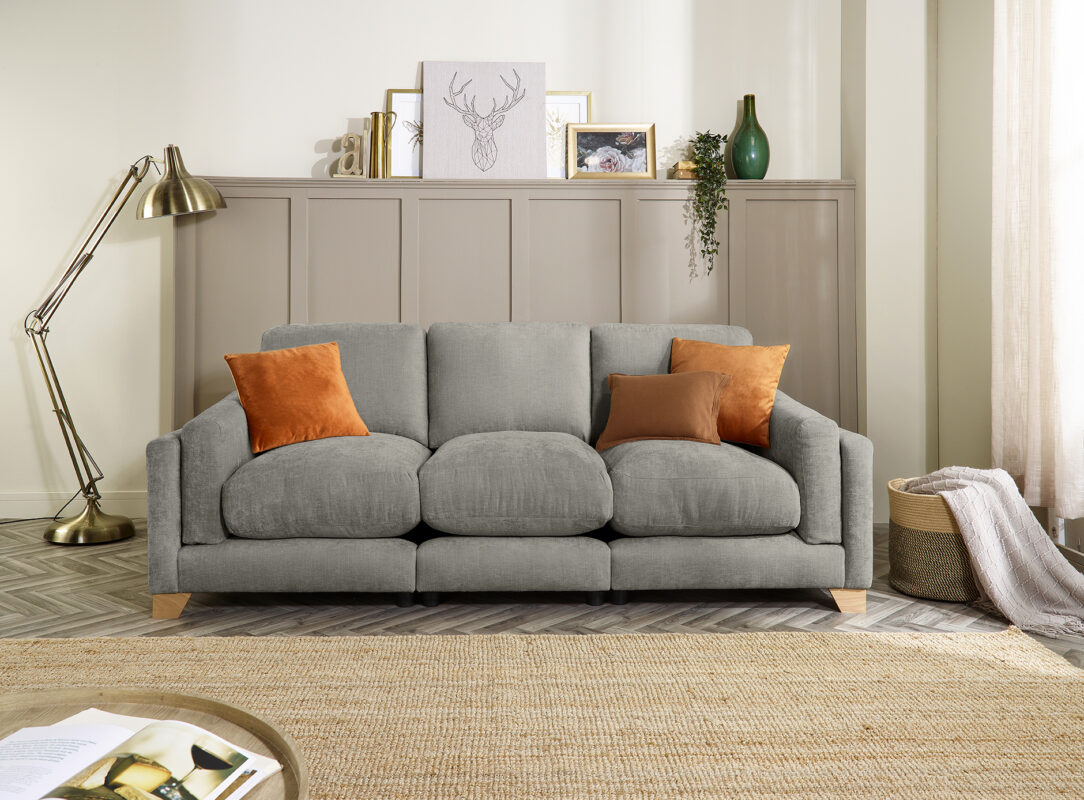 Tampa Fabric 3 Seater Sofa – The Great British Sofa Company