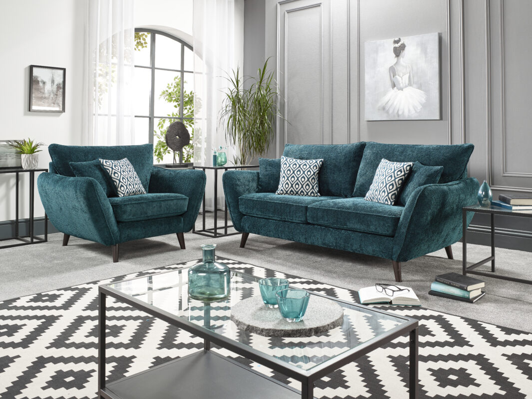 Perth 2 Seater Sofa with Armchair – The Great British Sofa Company