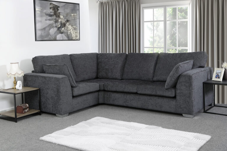 Finch Small Corner Sofa Charcoal – Left Handed – The Great British Sofa ...